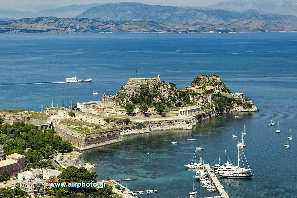 kerkira-city-castle-aerial - AirPhoto.gr